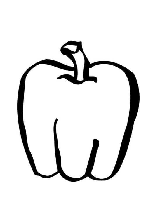 Coloring Page pepper - Free printables - Img 9561