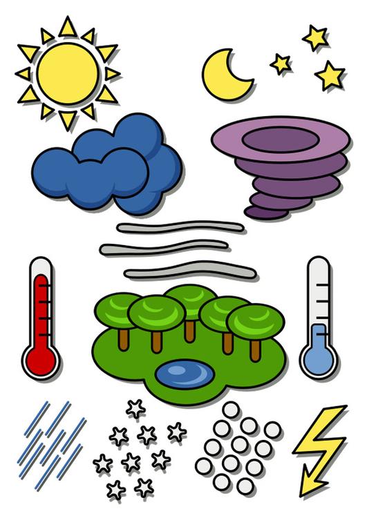 Image weather symbols - Free printables - Img 22434.