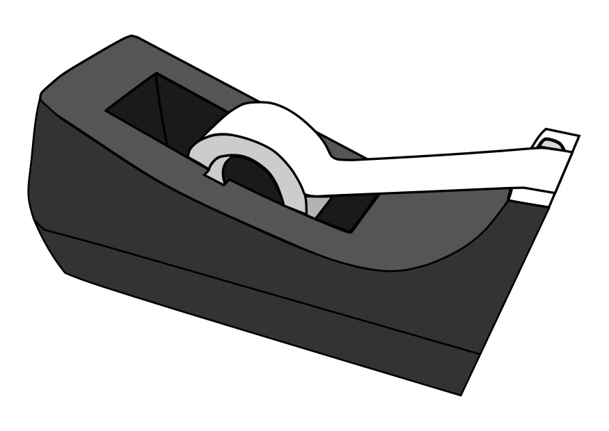 Coloring Page adhesive tape - Free printables - Img 26204