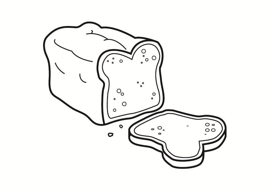 Coloring Page bread - Free printables - Img 23316