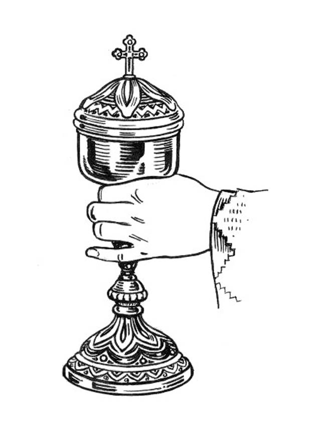 Coloring Page chalice - Free printables - Img 18927