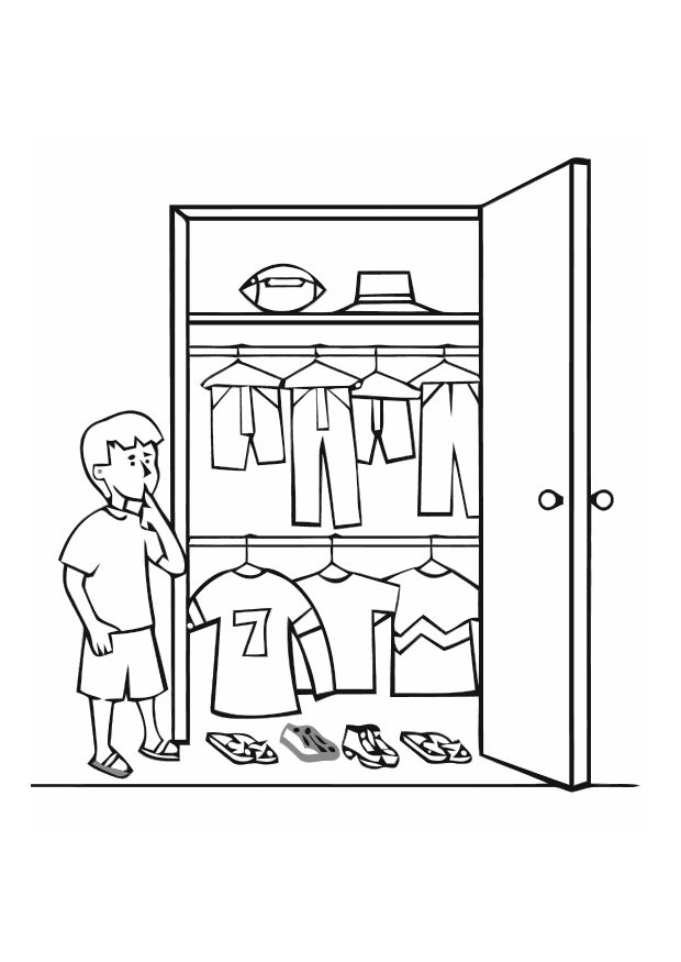 Coloring Page closet - Free printables - Img 10811