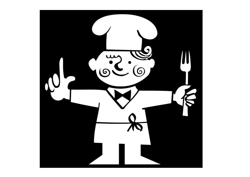 Coloring Page cook - Free printables - Img 26219