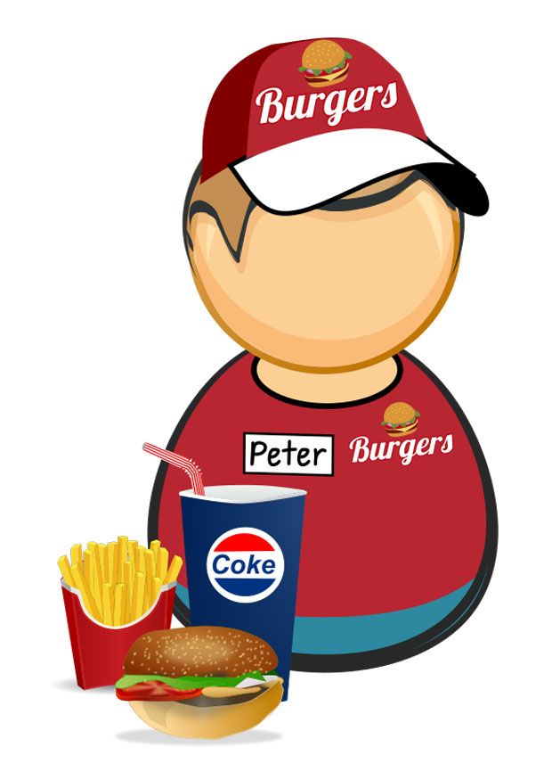 Image fast food employee - Free printables - Img 29768.