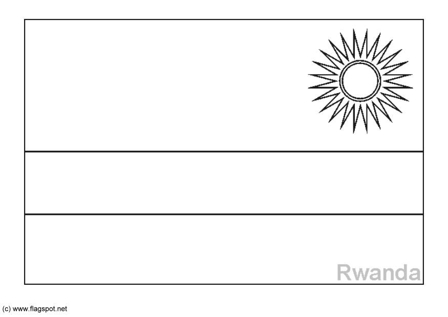 Coloring Page flag Rwanda - Free printables - Img 6211