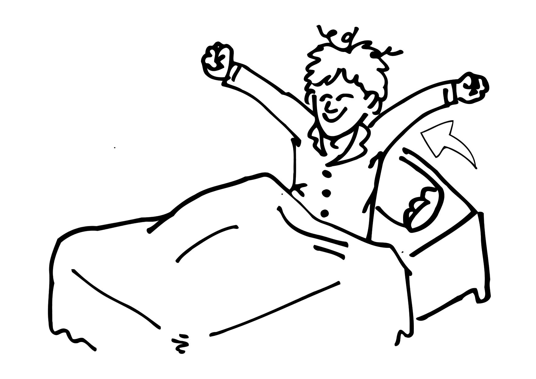 Coloring Page get up - Free printables - Img 12146