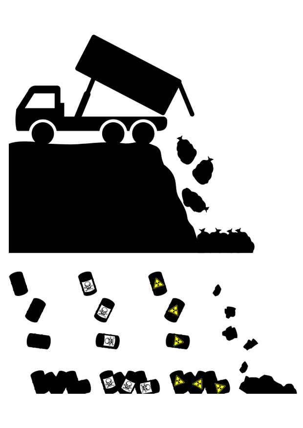 Coloring Page landfill - waste - Free printables - Img 25679