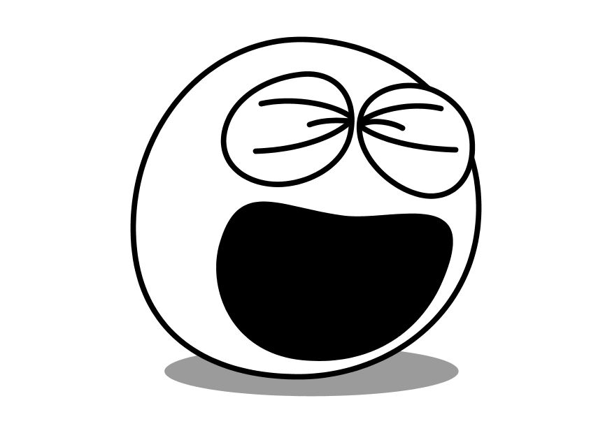 Coloring Page laugh - Free printables - Img 10800