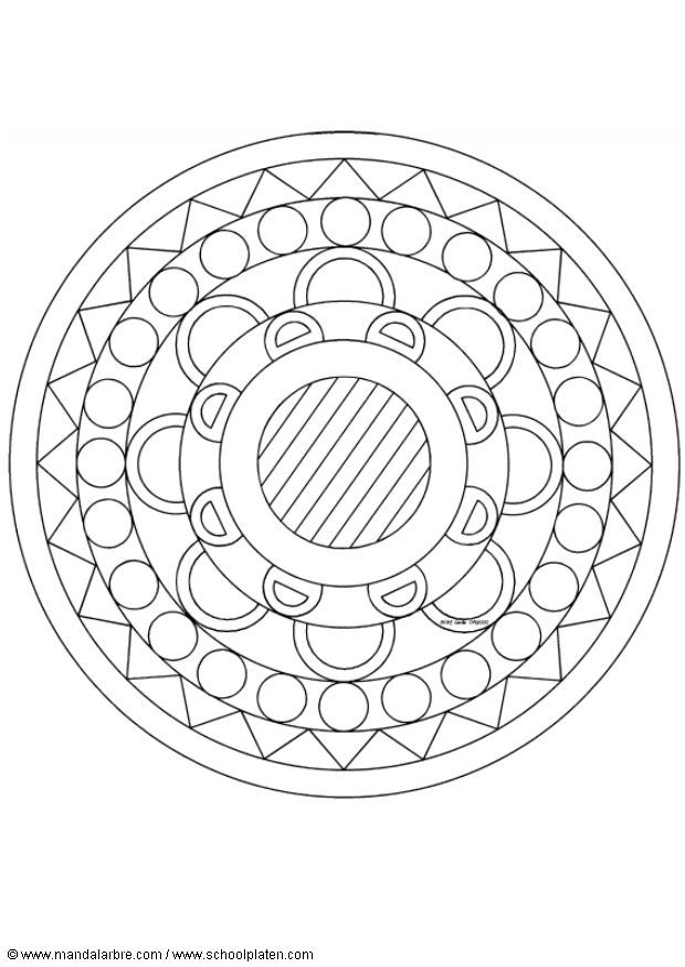 Coloring Page mandala-1502y - Free printables - Img 4498