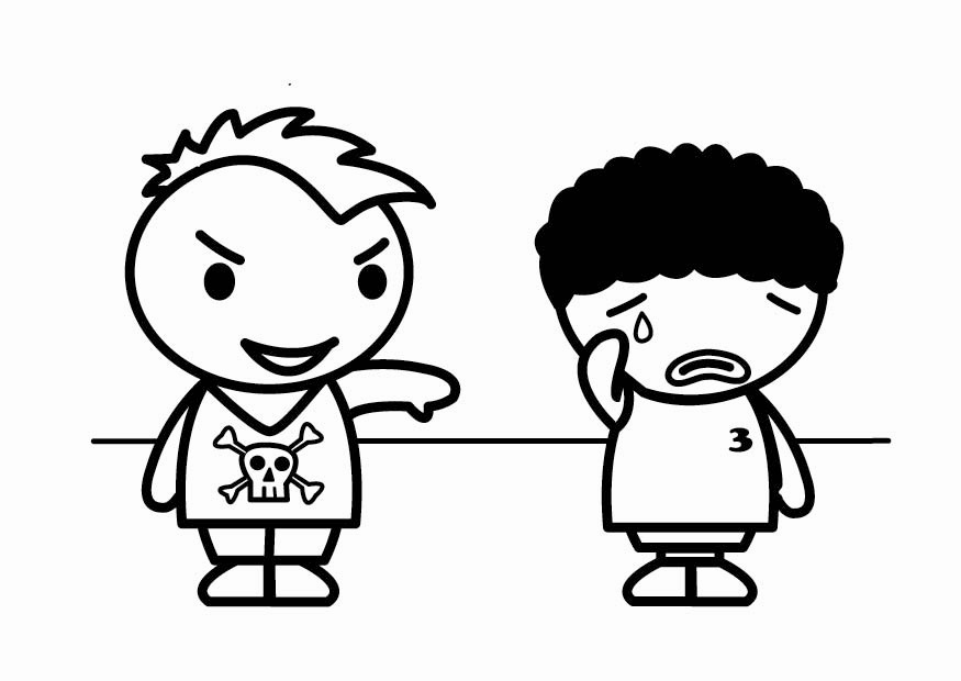 Coloring Page racism - Free printables - Img 30541