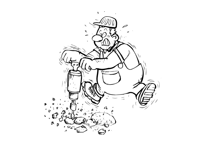 Coloring Page road maintenance - Free printables - Img 10405