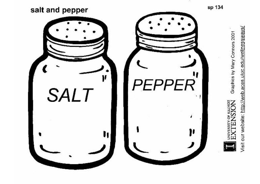 Coloring Page salt and pepper - Free printables - Img 5894