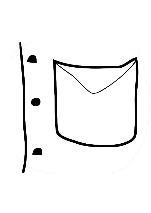 Coloring Page shirt pocket - Free printables - Img 19419