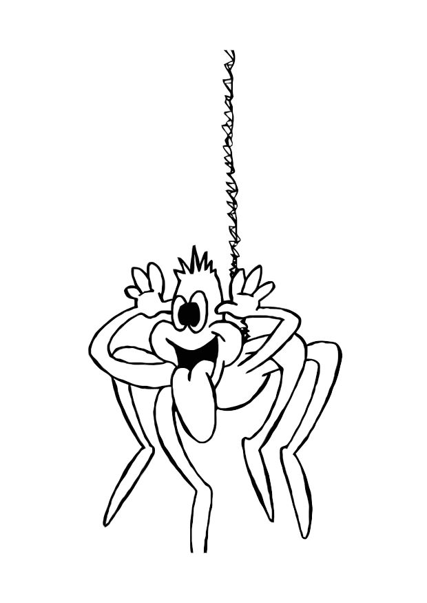Coloring Page spider - Free printables - Img 10721