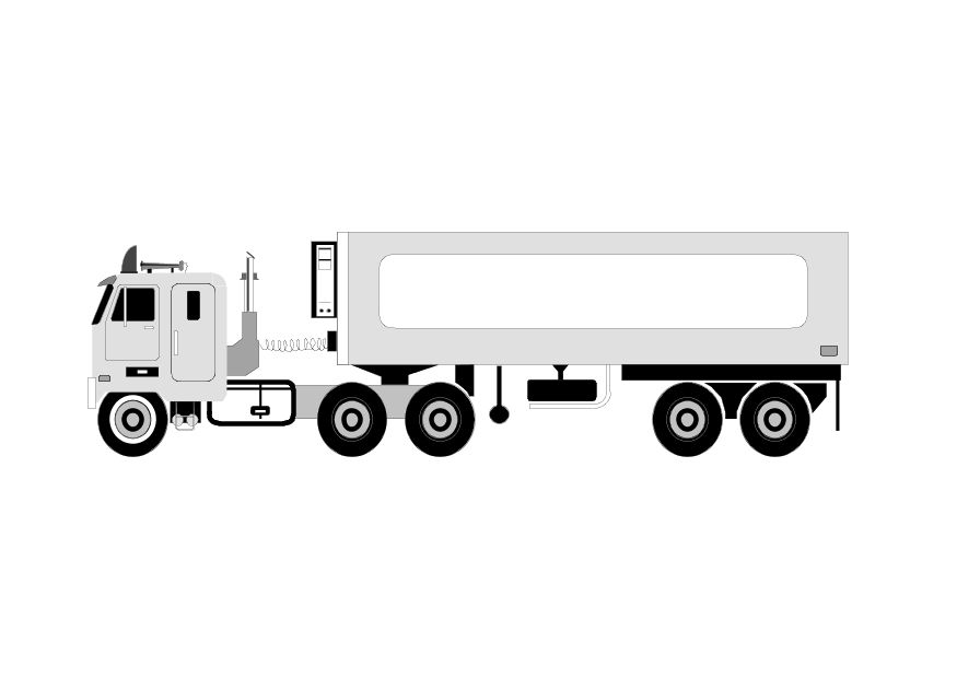 Coloring Page transport truck - Free printables - Img 10103