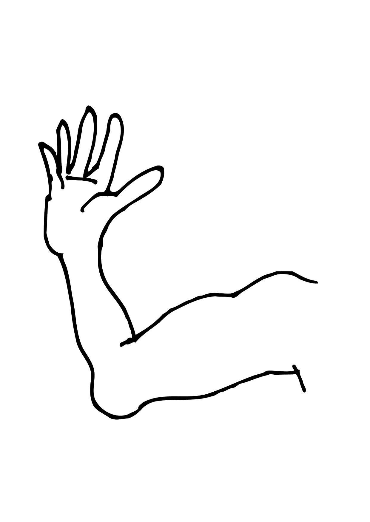 Coloring Page arm - Free printables - Img 11475