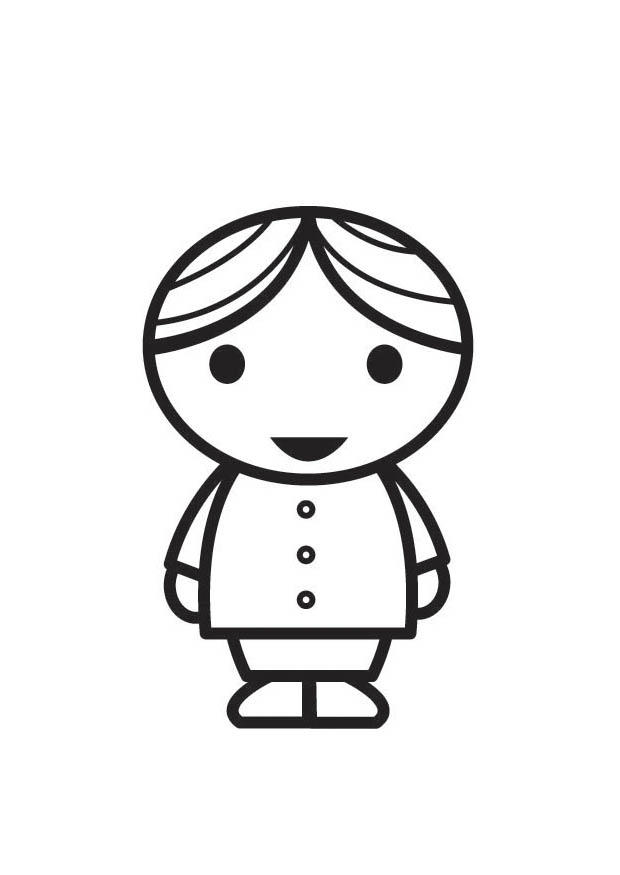 Coloring Page Boy - Free printables - Img 18300