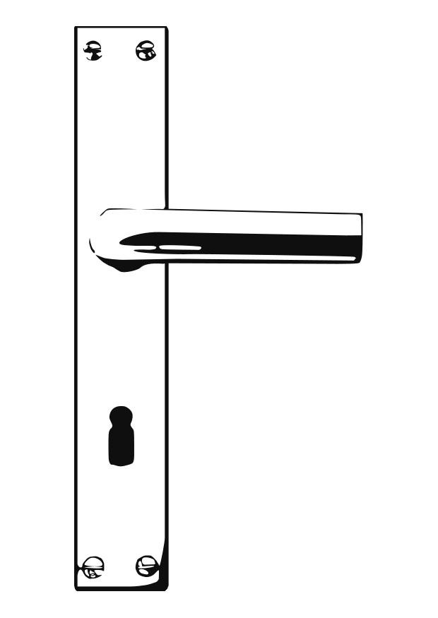 Coloring Page door handle - Free printables - Img 25590