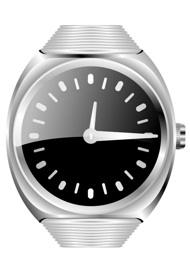 Coloring Page wrist watch - Free printables - Img 27114