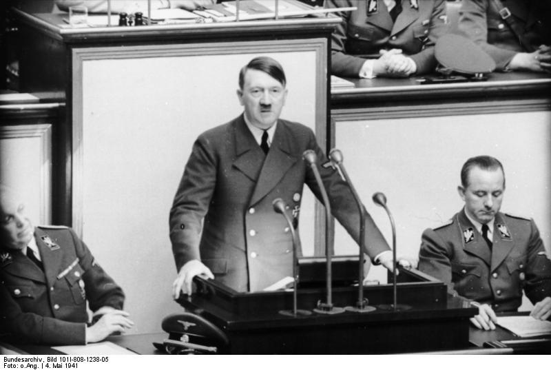 Photo Of Berlin Reichstag Hitler s Speech Showing Him Behind A Photo Of Berlin Reichstag Hitler s Speech Showing Him Behind A